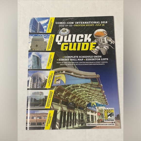 Unbranded | Other | Comic Con 28 Sdcc San Diego Comic Con Quick Guide ...